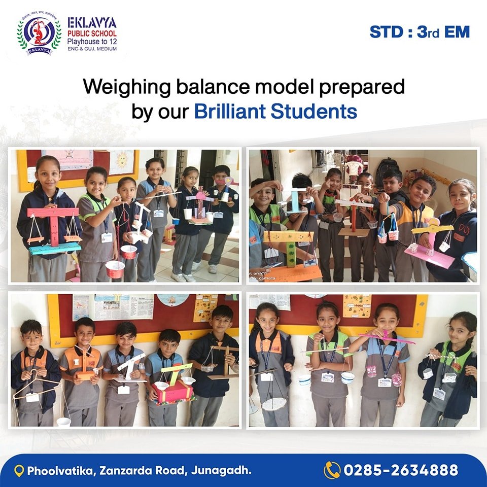 Weighing Balance Model Prepared by our Brilliant Students | Eklavya ...